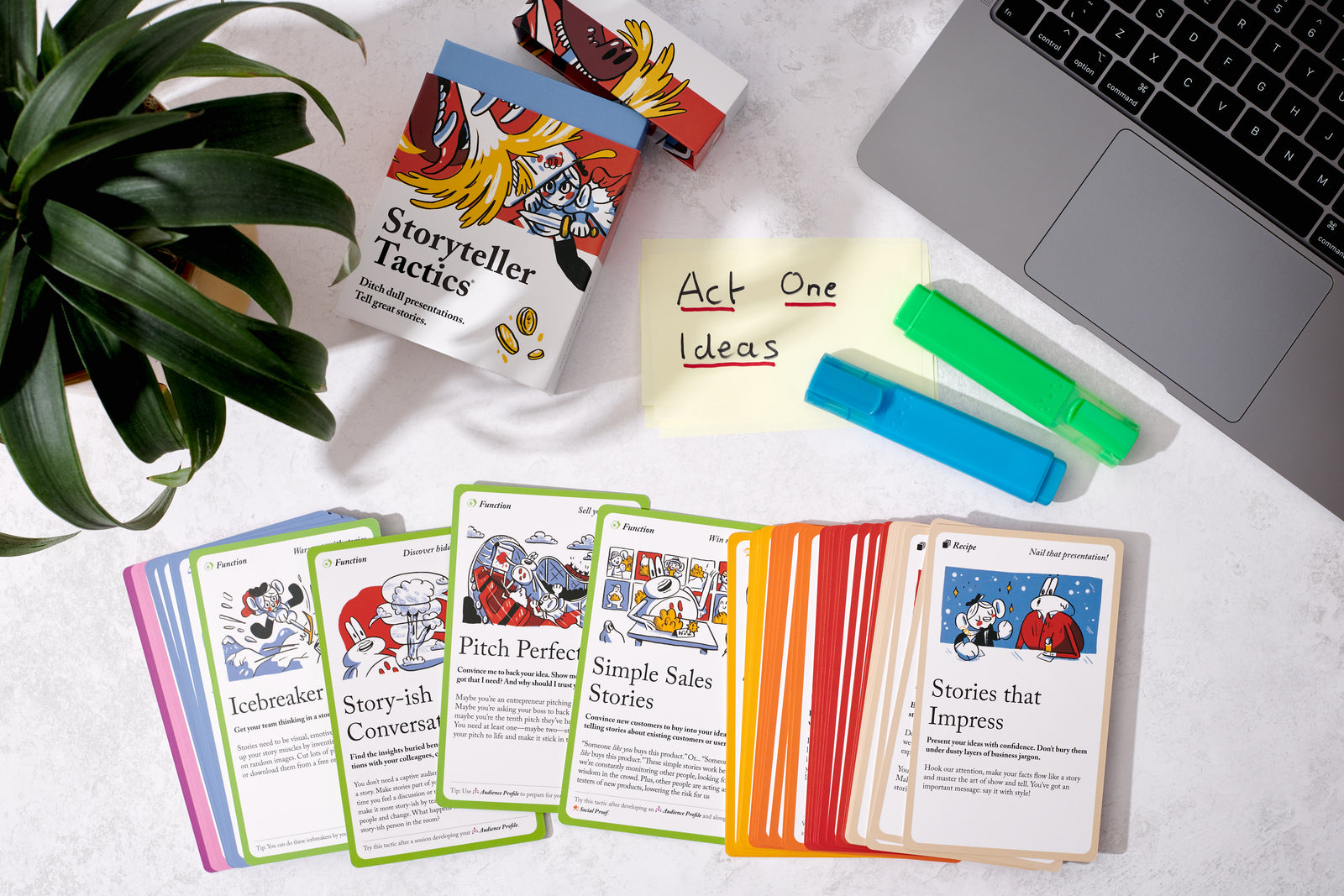 Discover Storyteller Tactics® – 54 Storytelling Frameworks from Pip Decks®