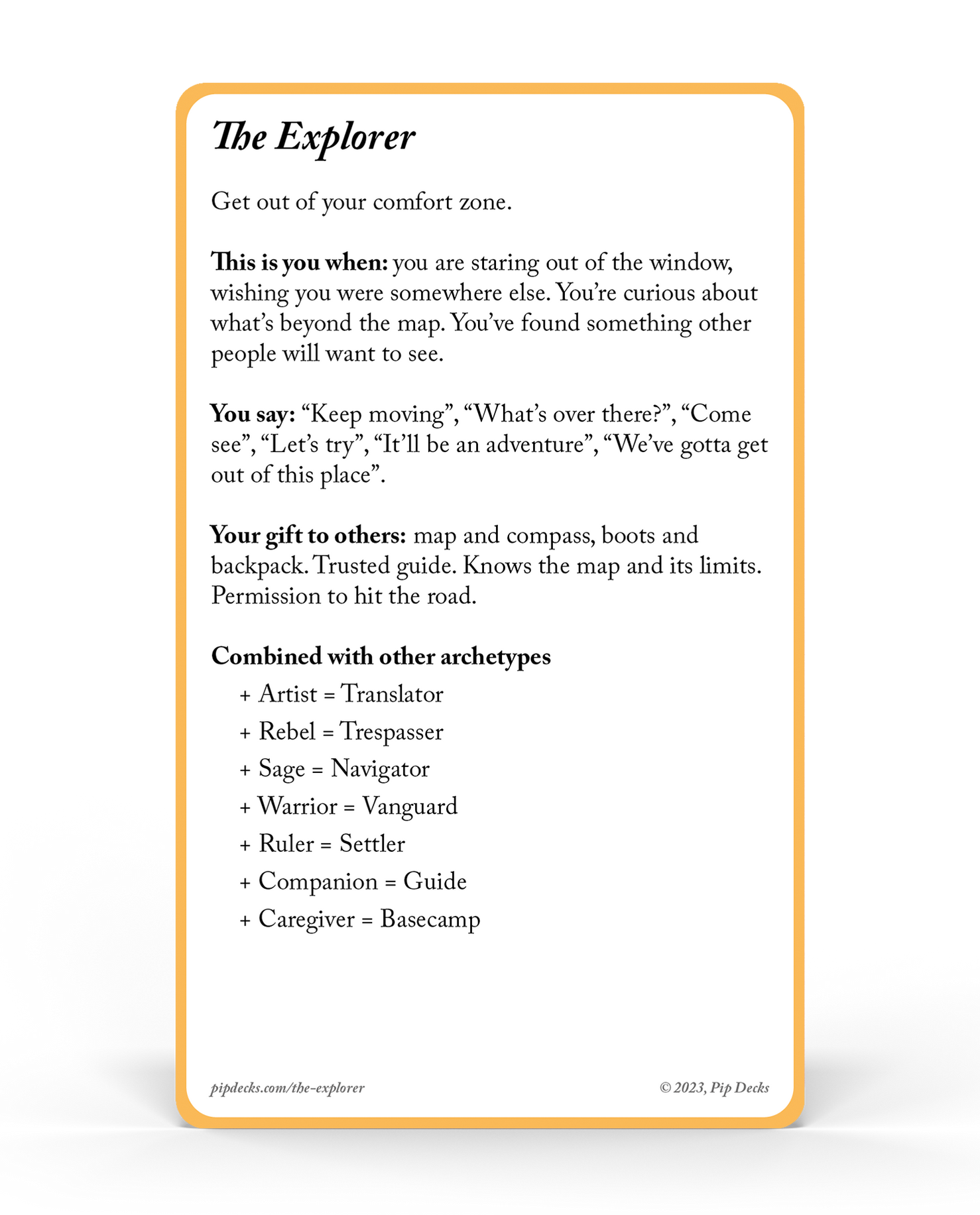 Archetypes | Pip Decks