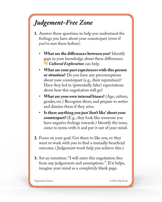 Negotiation Tactics - Pip Decks | Pip Decks