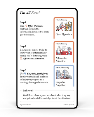 Negotiation Tactics | Official Pip Decks® | Get Official Pip Decks®
