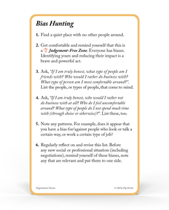 Negotiation Tactics - Pip Decks | Pip Decks