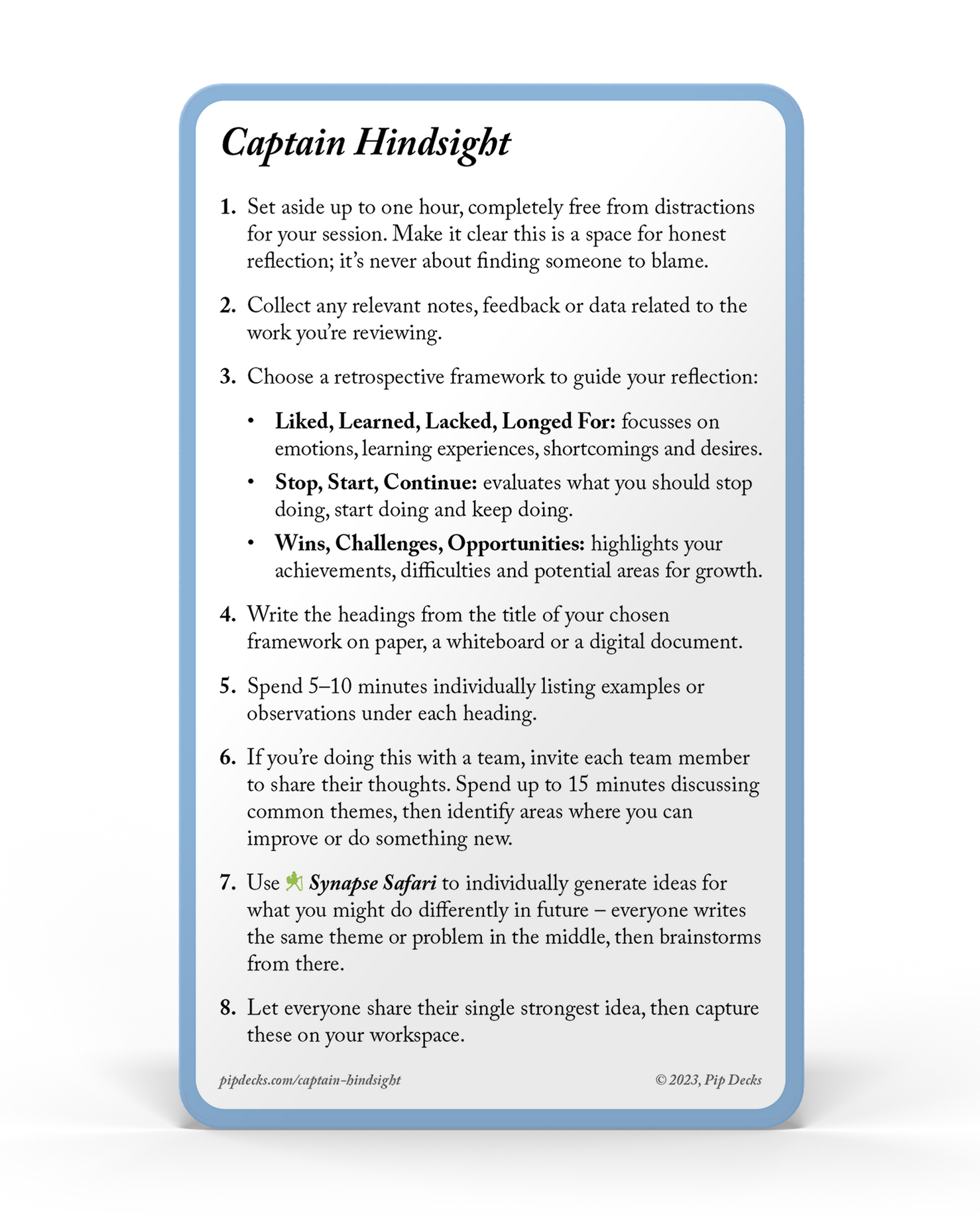 Productivity Tactics | Pip Decks