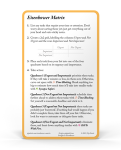 Productivity Tactics | Official Pip Decks® | Get Official Pip Decks®