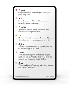 Productivity Tactics | Pip Decks