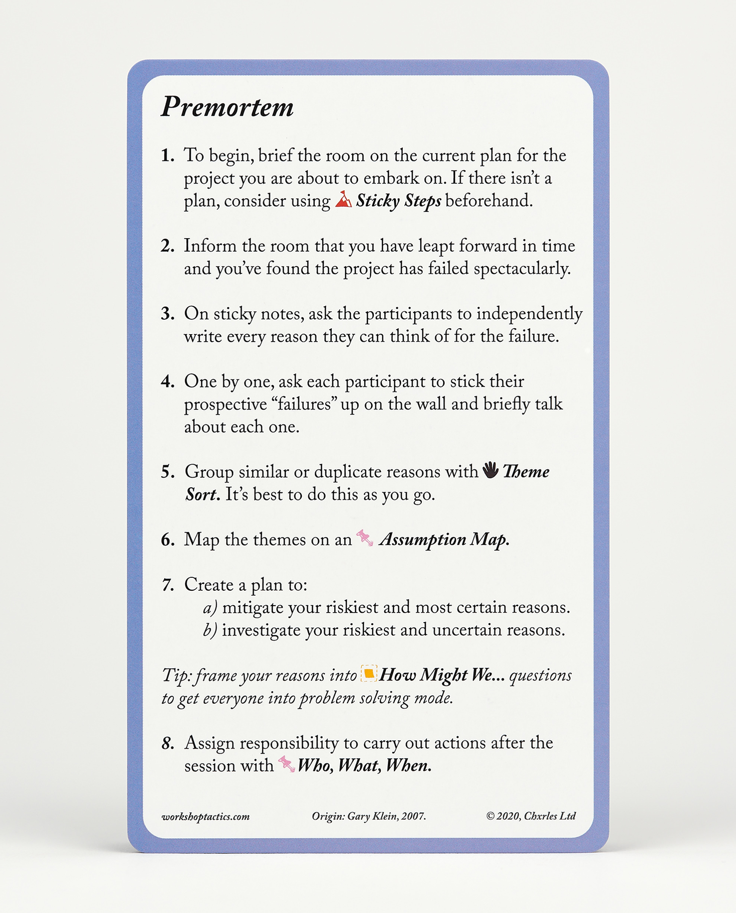 Workshop Tactics | Card Decks for Product Teams | Pip Decks