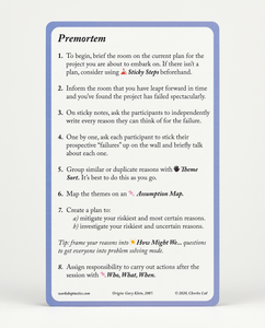 Workshop Tactics | Card Decks for Product Teams | Pip Decks